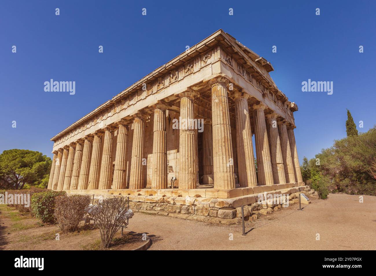 Athens, Greece, Temple of Hephaestus near Acropolis, Europe Stock Photo ...