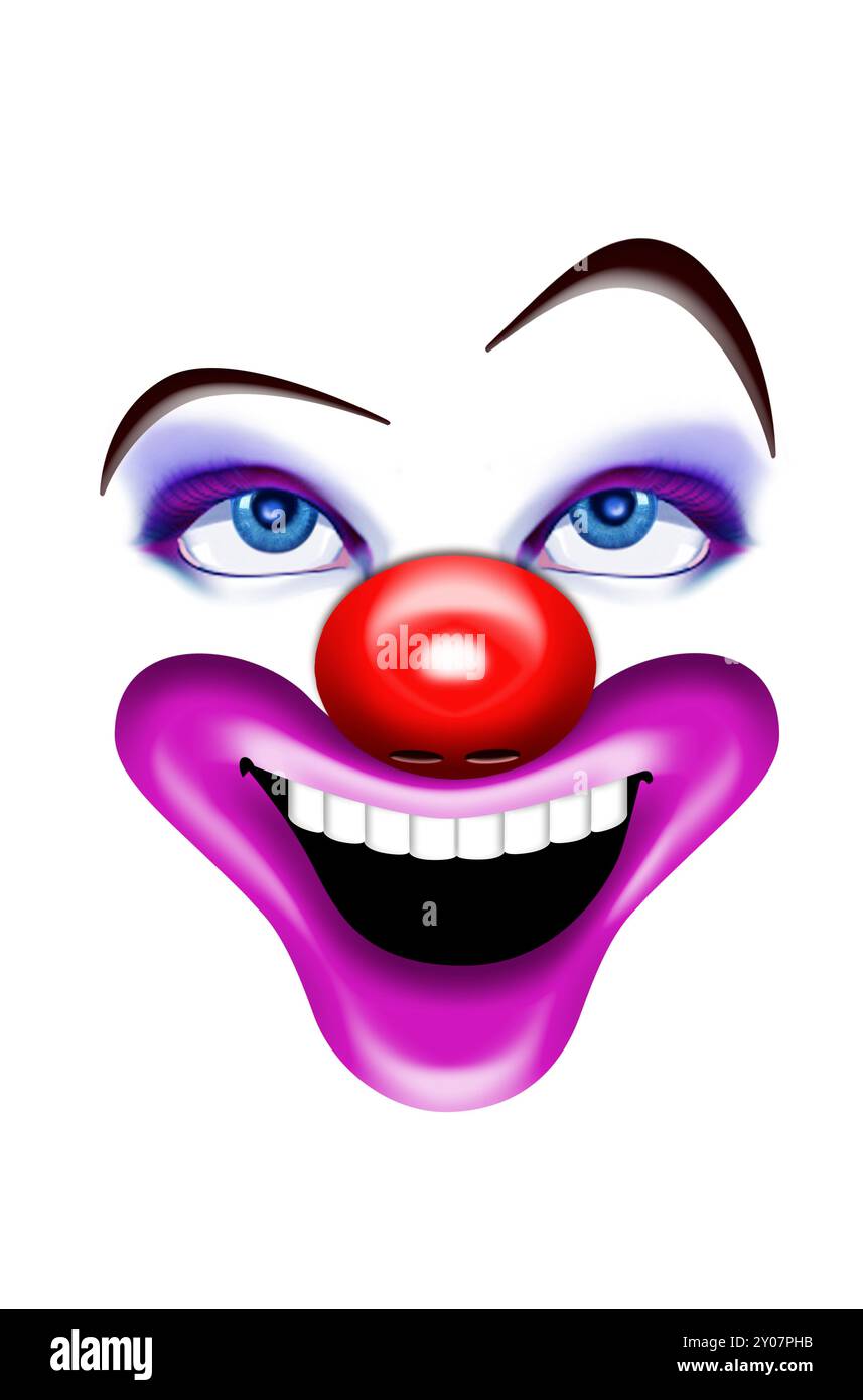 Laughing Clown Mask Stock Photo - Alamy