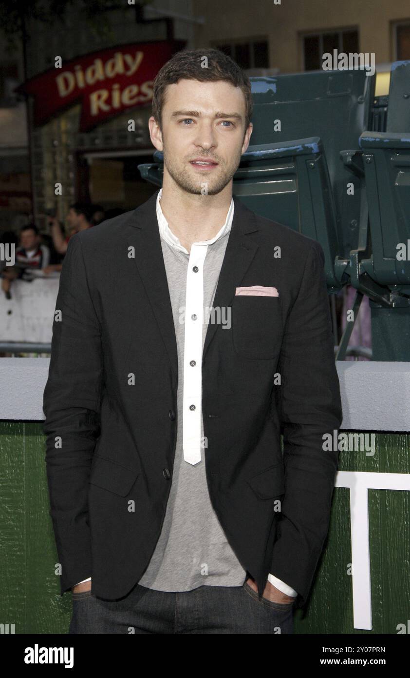 Justin Timberlake at the Los Angeles premiere of 'Trouble With The ...