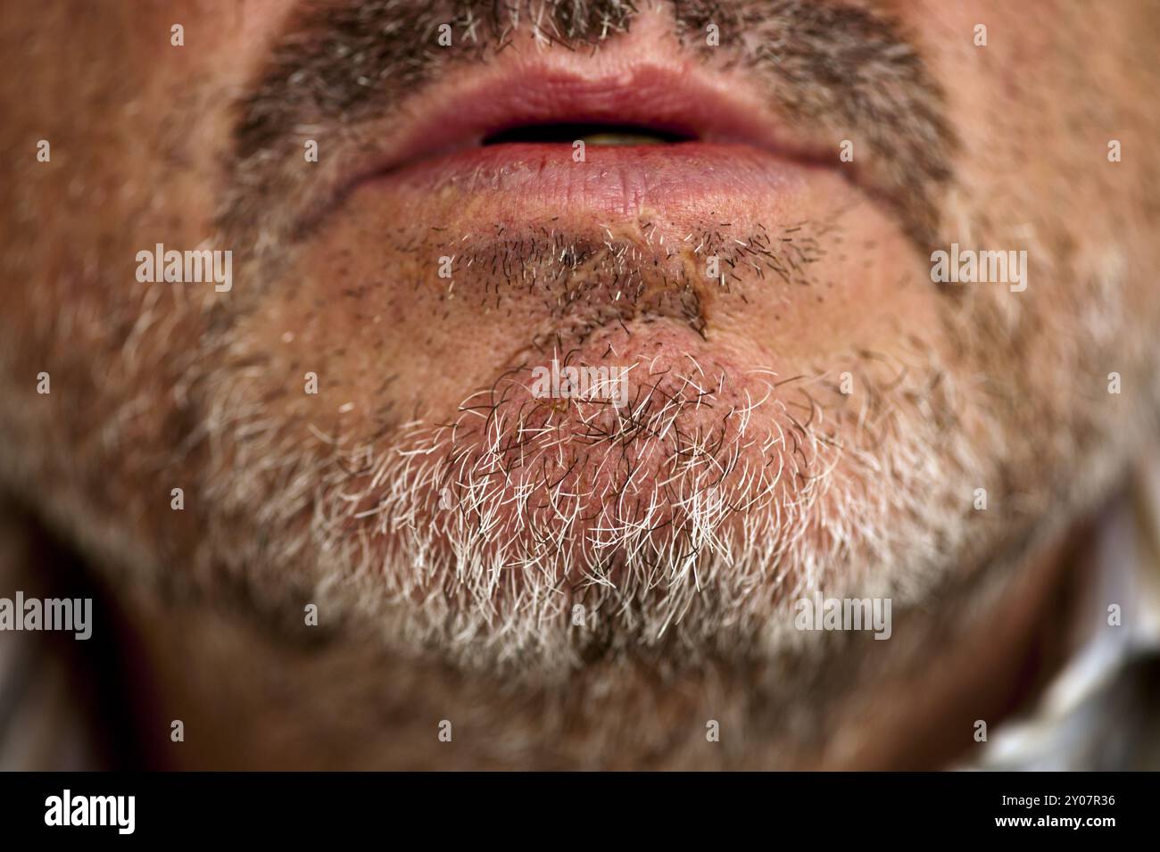 Lower half of a man's face Stock Photo - Alamy