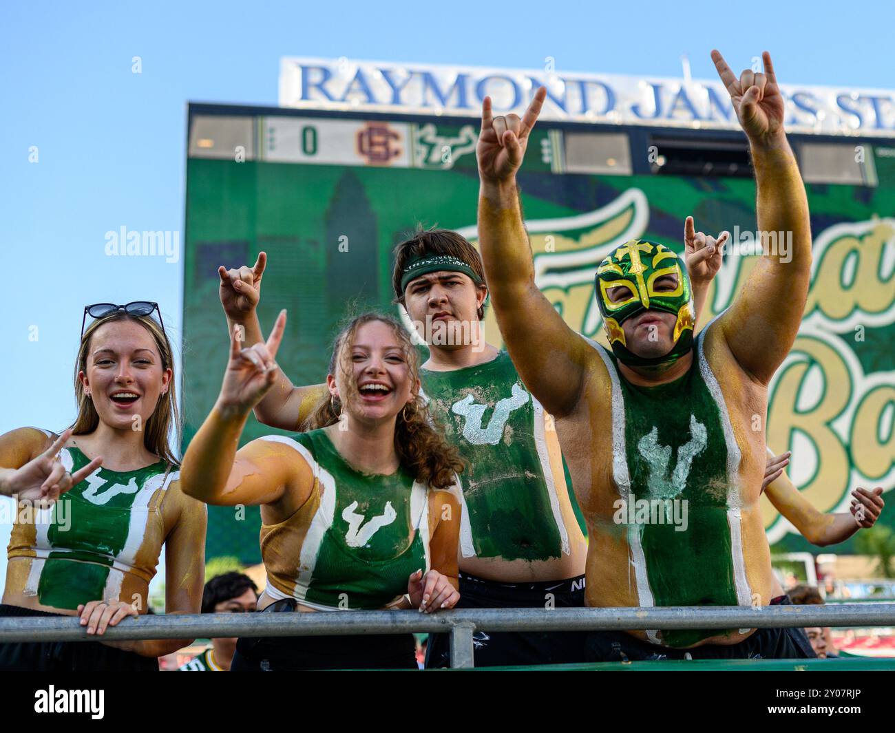 August 31, 2024 - Tampa, FL, U.S: South Florida Bulls fans in the ...