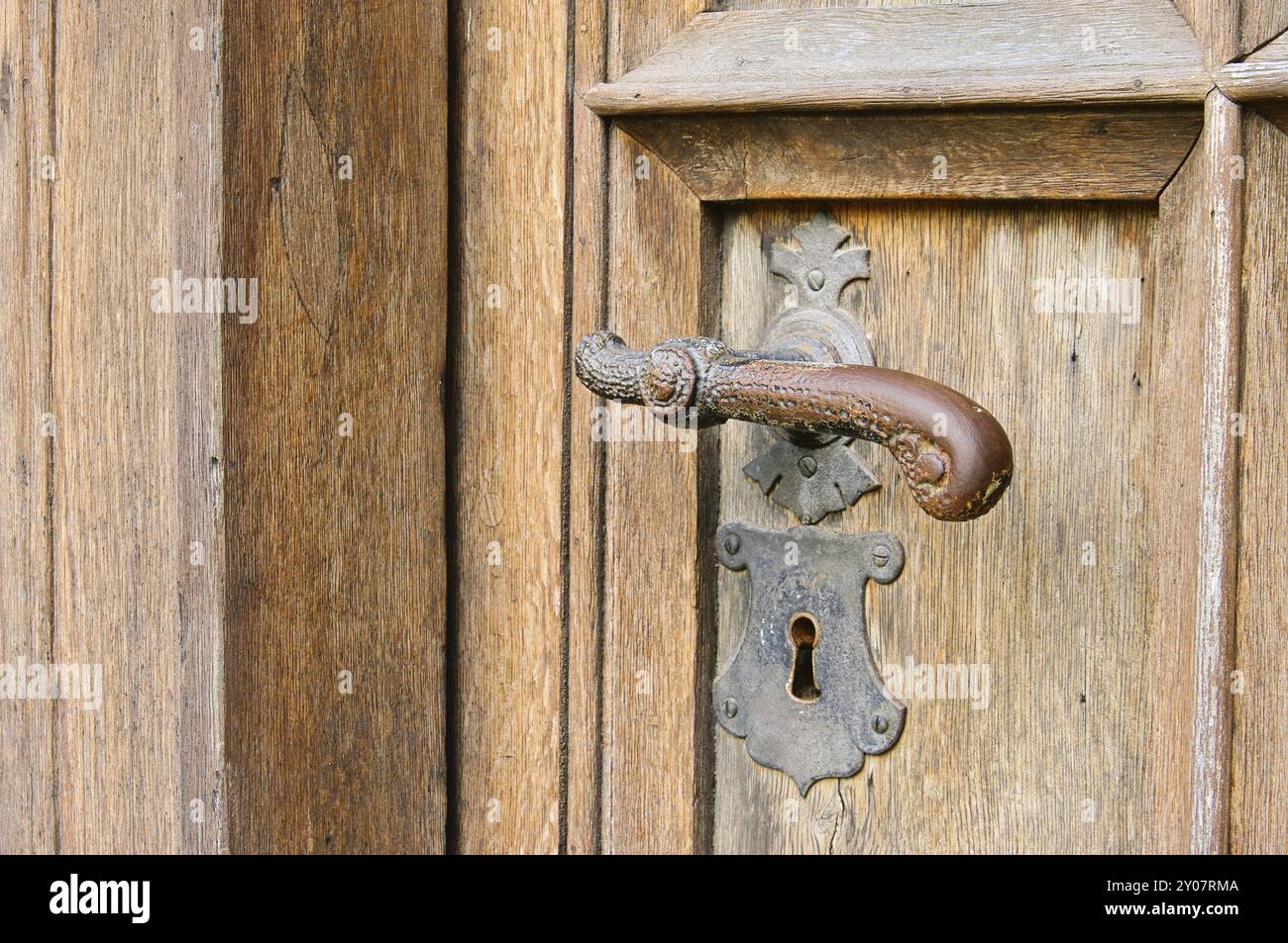 Door handle antique, door handle antique 01 Stock Photo - Alamy