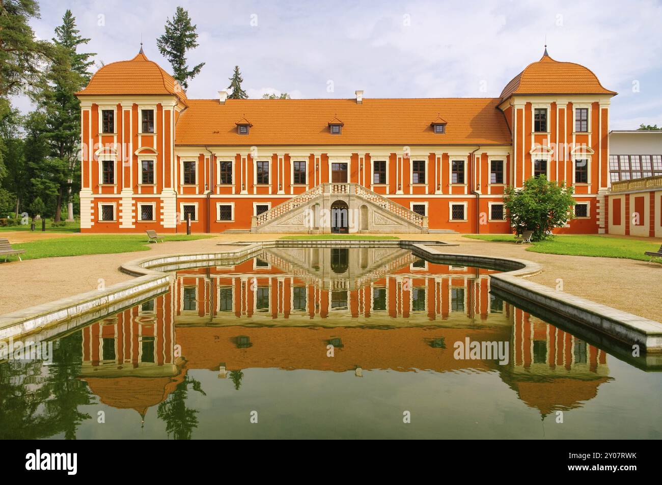 Ostrov Castle, Ostrov palace 02 Stock Photo - Alamy