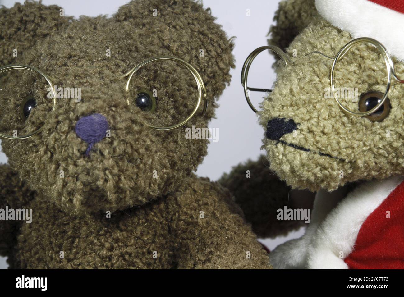 Two teddies with glasses Stock Photo - Alamy