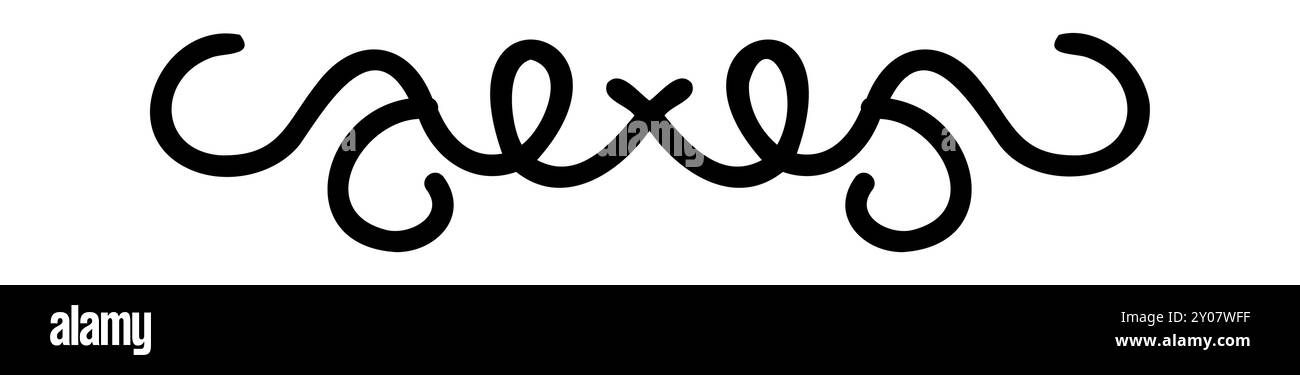 Vintage text dividers. Decorative sketch elements. Vector hand drawn ...