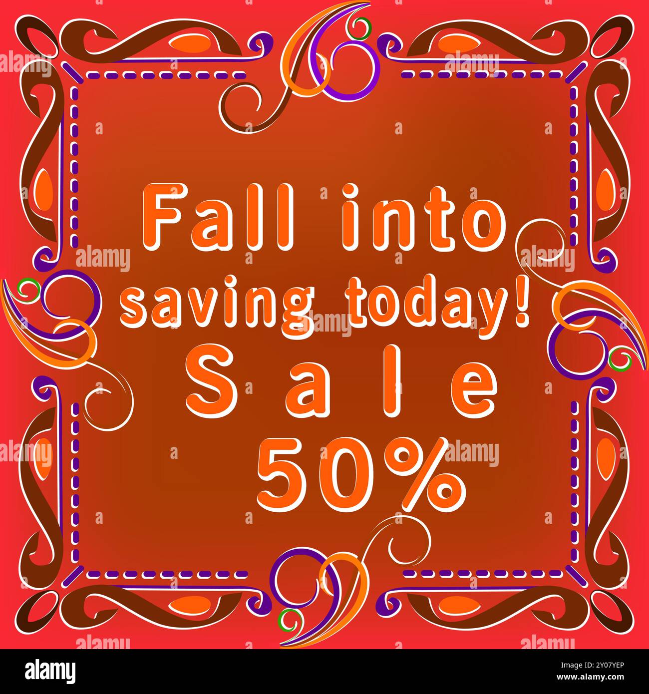This vibrant promotional image captures the essence of fall sales with ...