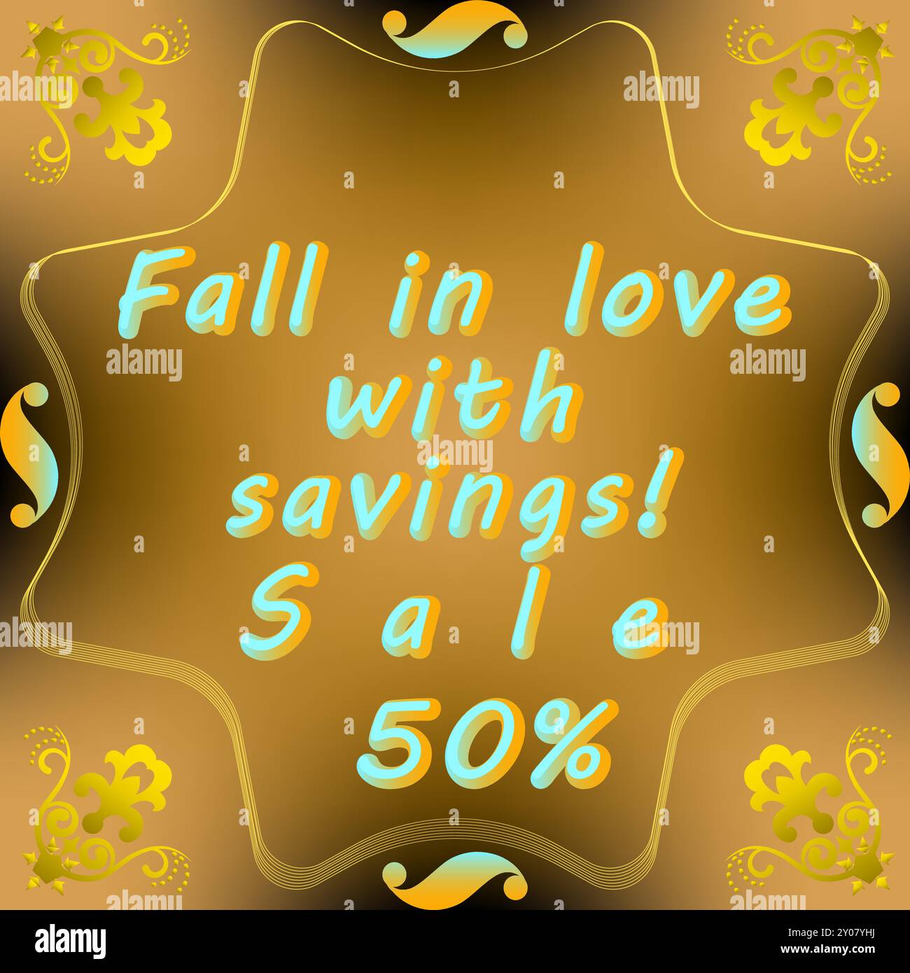 This eye-catching promotional image features a bold, starburst-shaped ...