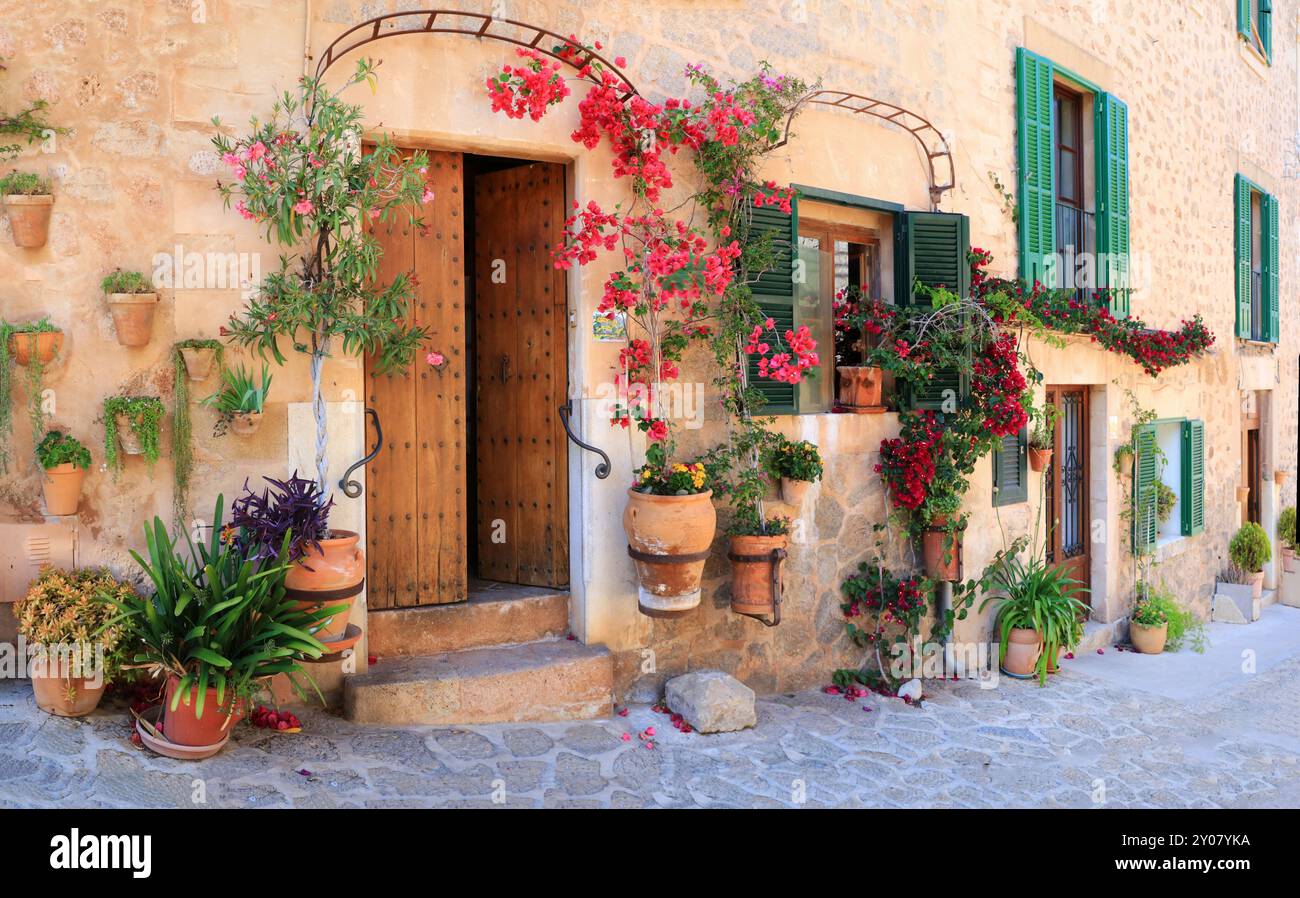 Mallorca (Majorca) island- traditional village Valldemossa with ...