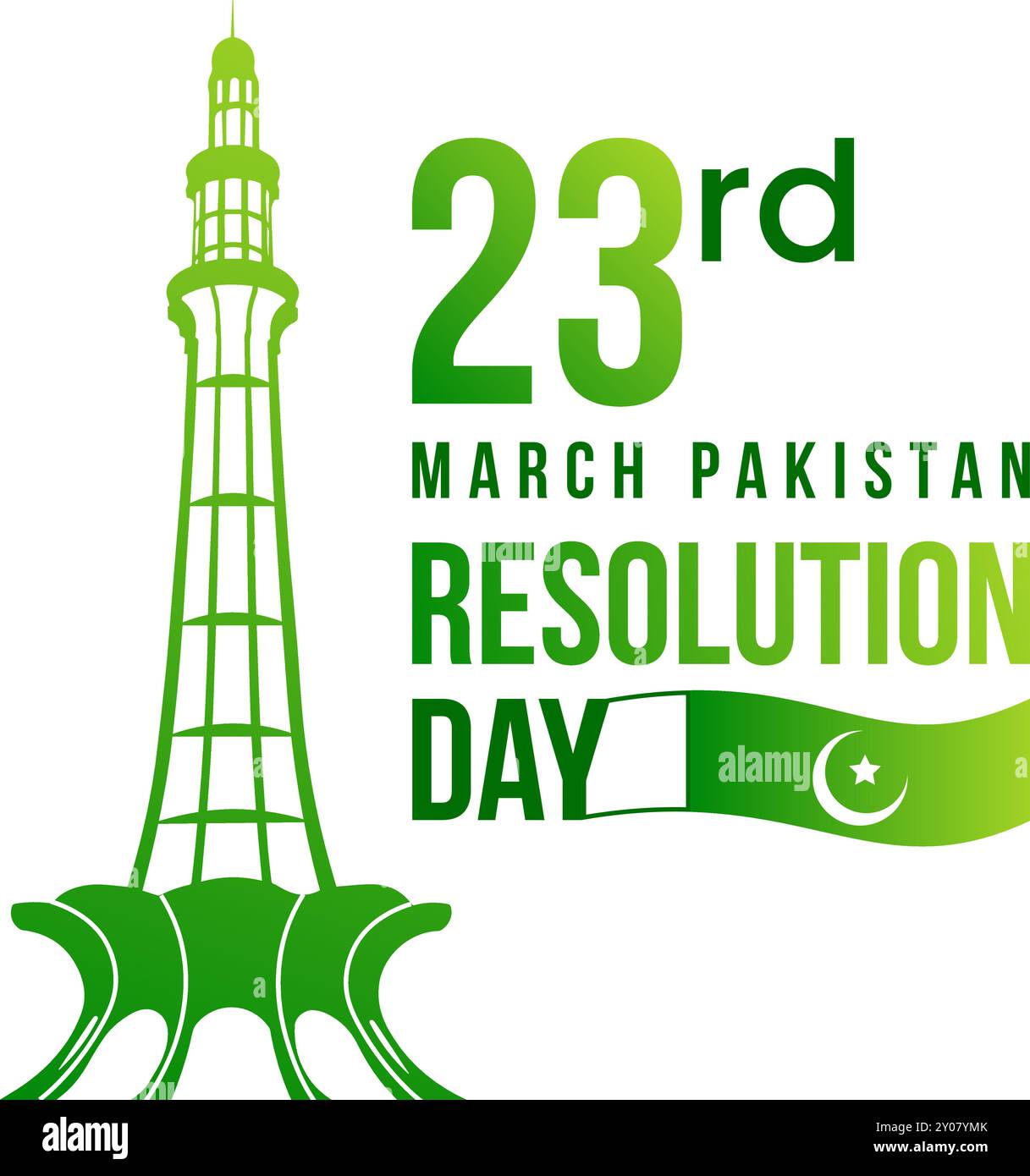 Resolution Day 23rd March Poster Stock Vector Image & Art - Alamy