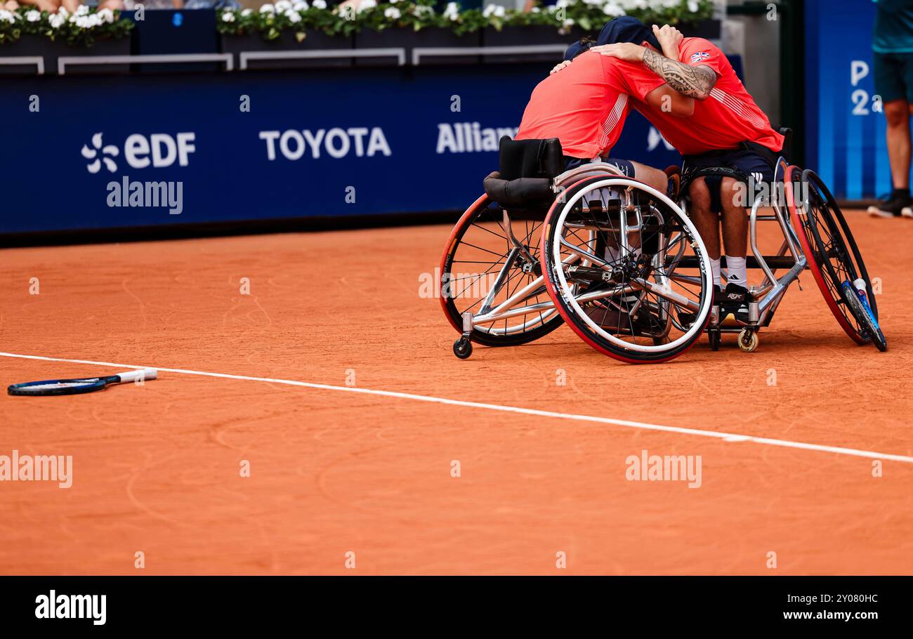 Paris, Sept. 1, 2024, Paralympic wheelchair tennis event. Andy ...
