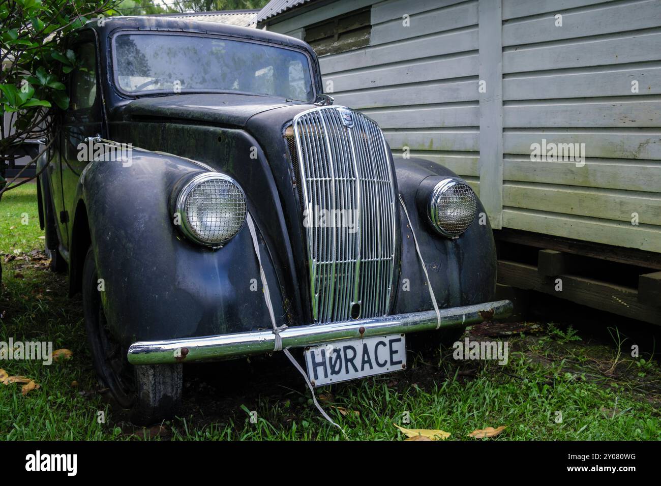 A vintage Morris 8 in need of restoration, Warkworth, Auckland, North ...