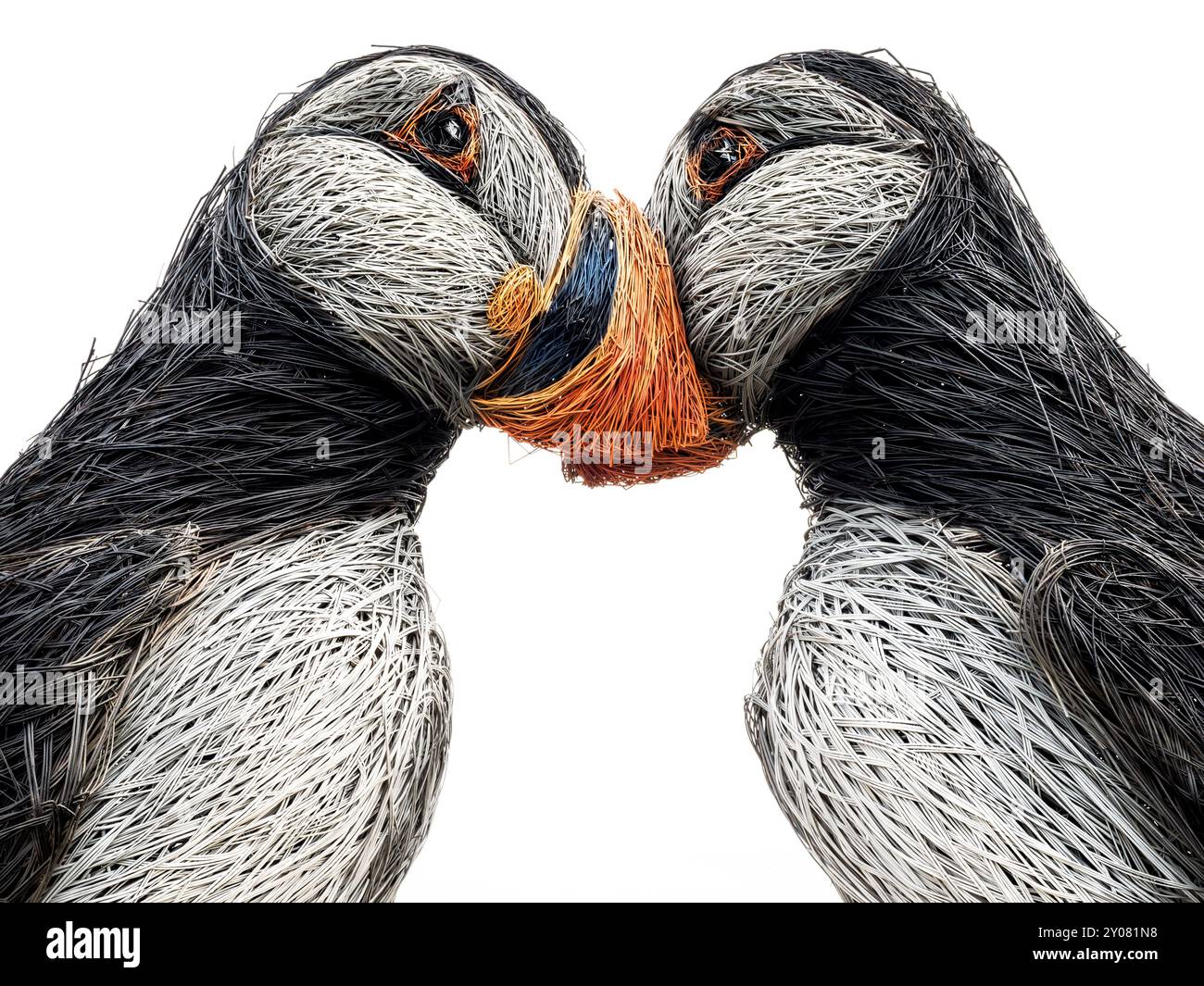 Island of Jersey Pufin Bird Sculpture.dng Stock Photo - Alamy
