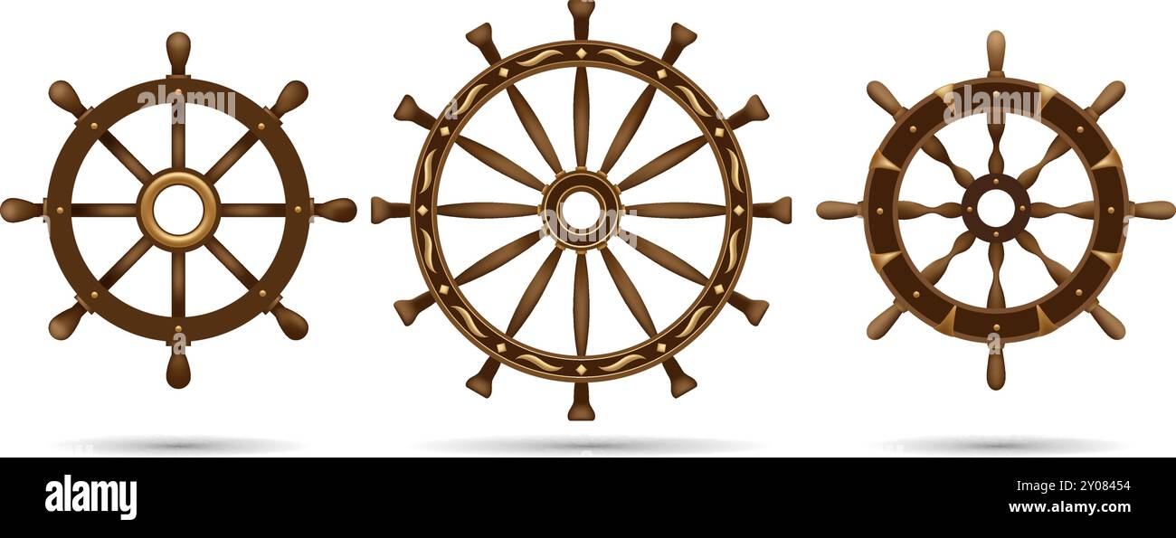 Vintage boat rudder Stock Vector Image & Art - Alamy