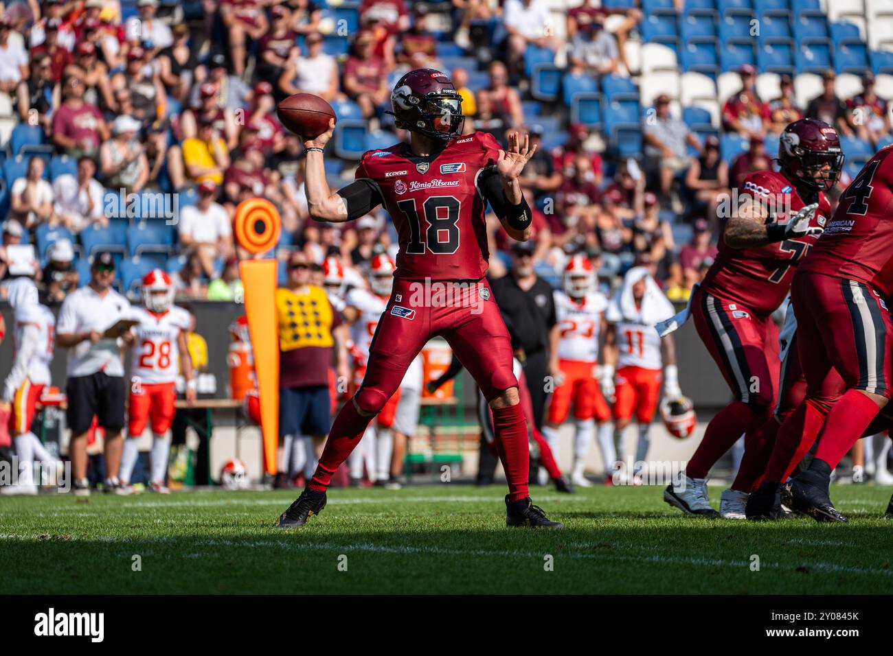 Jadrian Clark (Rhein Fire, #18) Rhein Fire vs. Madrid Bravos, American ...