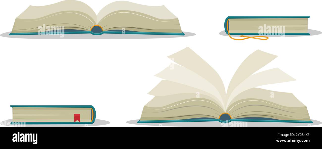 Opened and closed book set Stock Vector Image & Art - Alamy