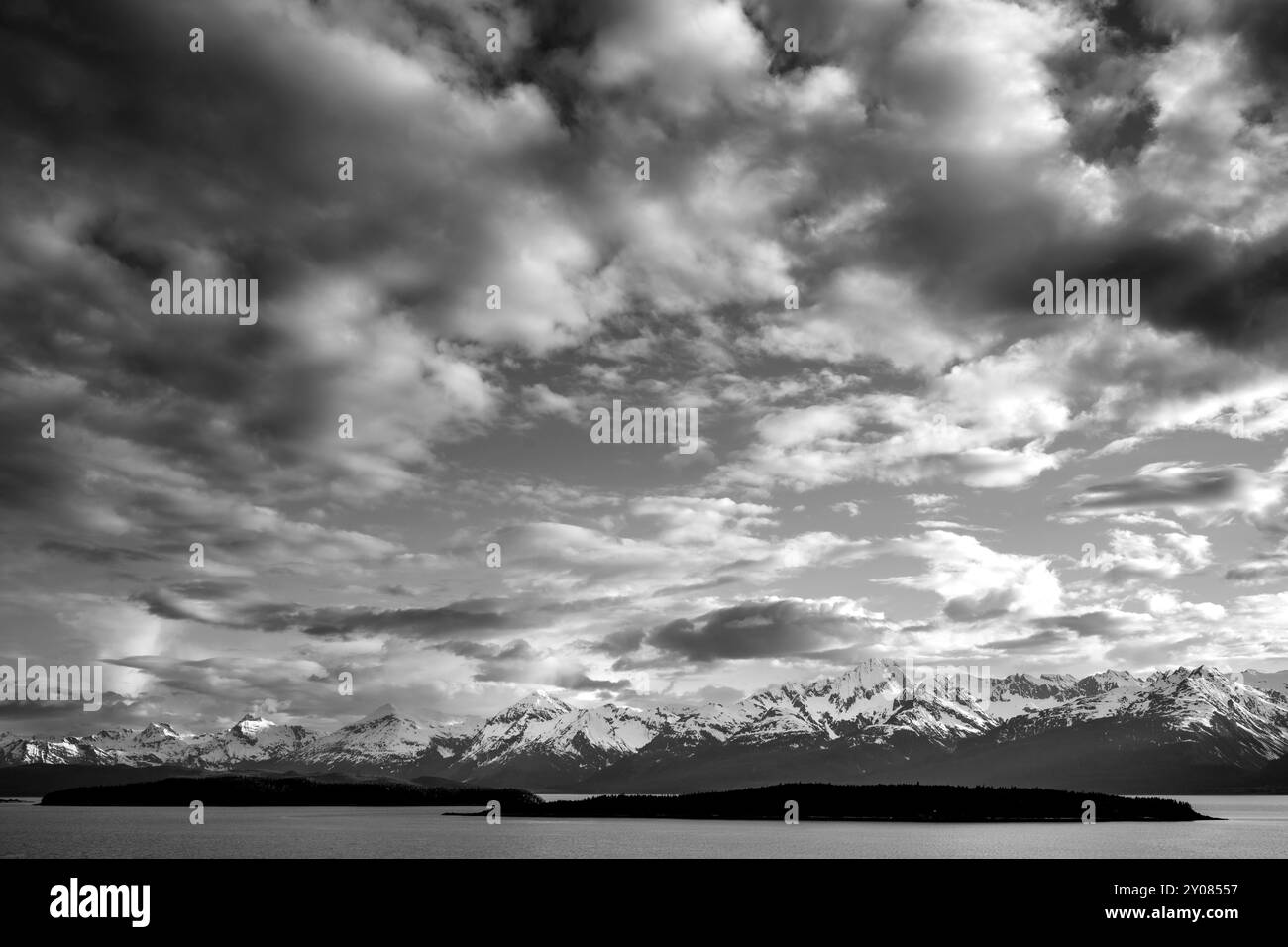 Black and white photograph.Alaskan wilderness Stock Photo - Alamy