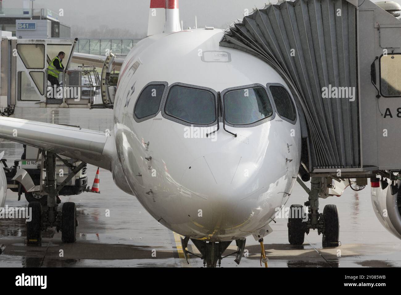 Flight, Airbus A220 passenger aircraft, formerly Bombardier CS100, of ...