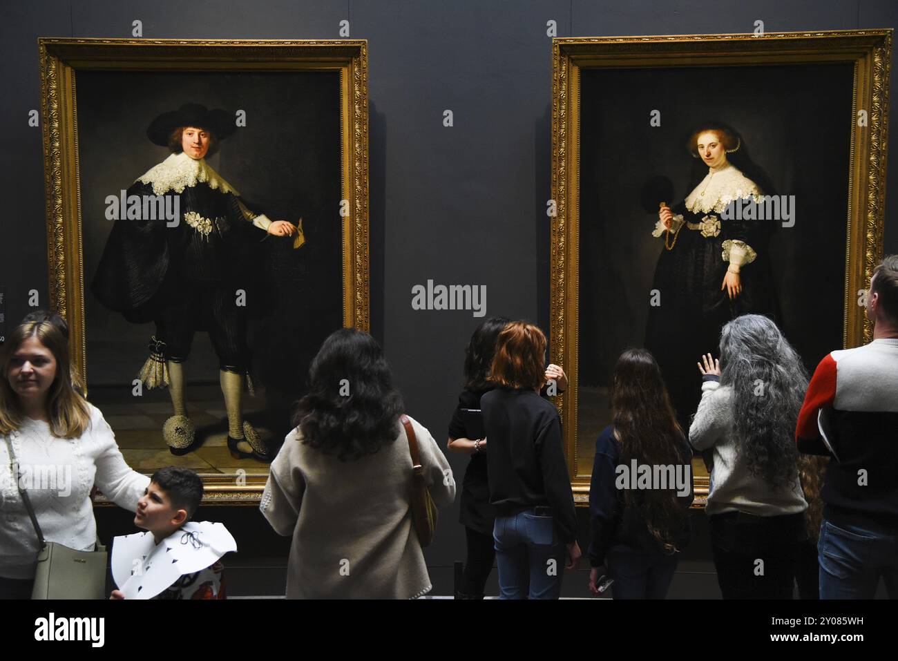 Amsterdam, Netherlands. January 20, 2024. The famous paintings of ...