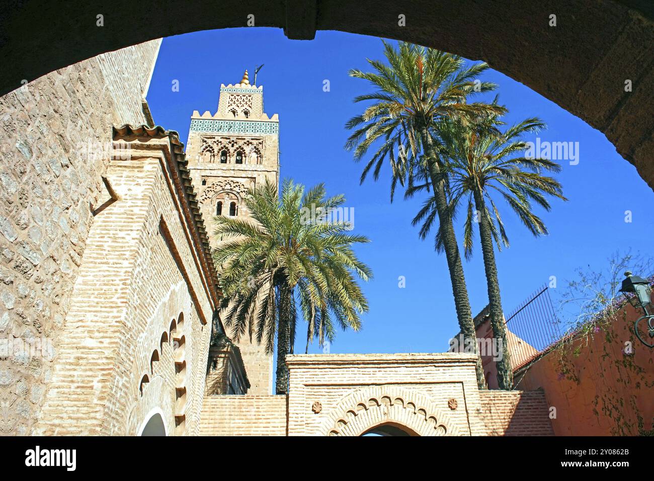 Entrance gate to the Koutoubia Mosque Stock Photo - Alamy