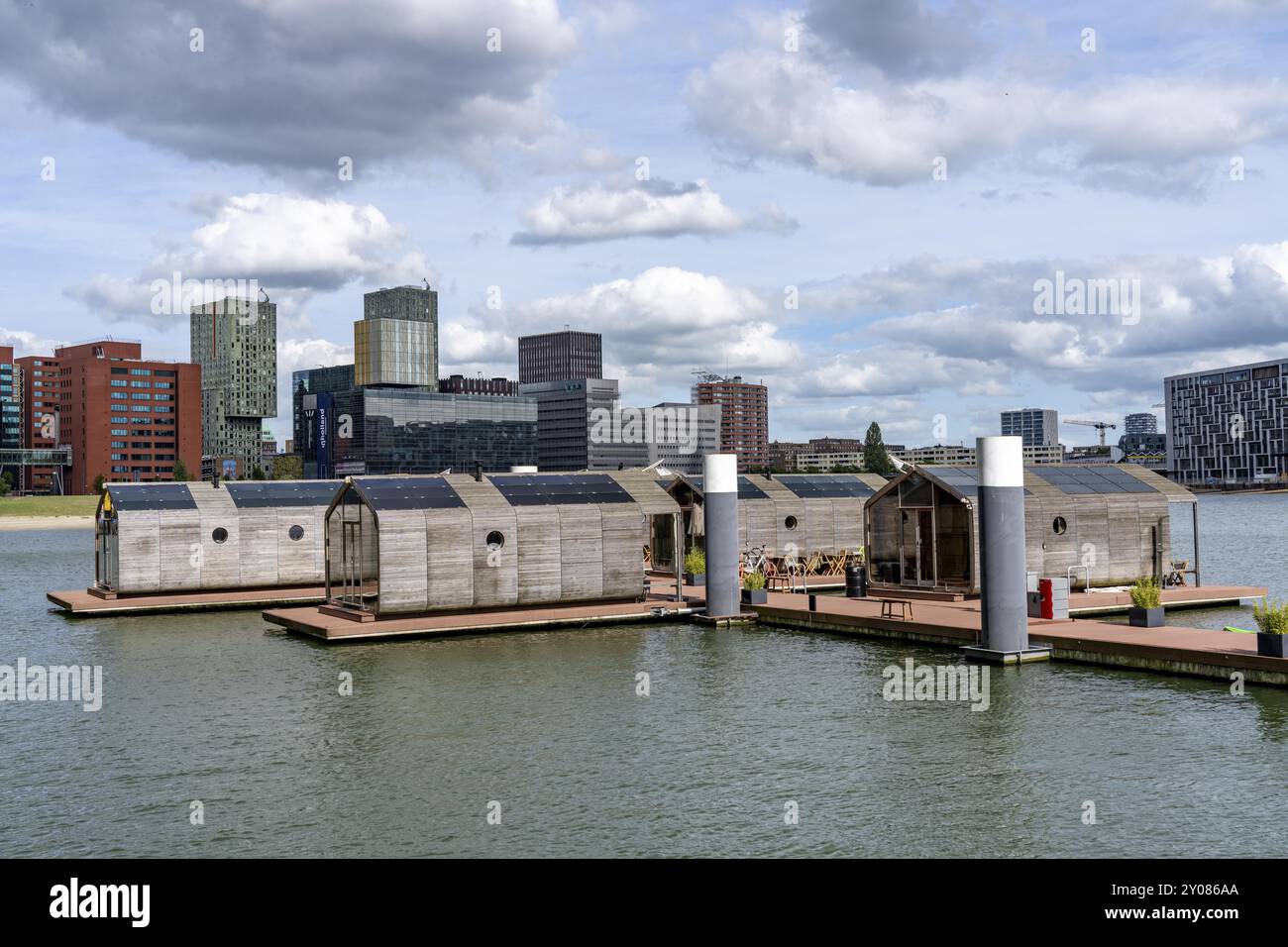Floating hotel rooms, Wikkelboat in the Rijnhaven, the Rijnhaven, a 28 ...