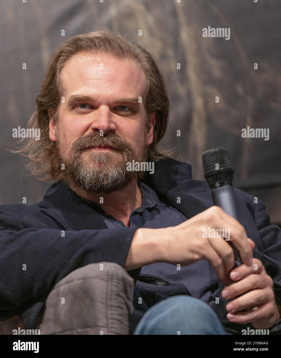 DORTMUND, GERMANY, December 7th 2019: David Harbour (*1975, American ...