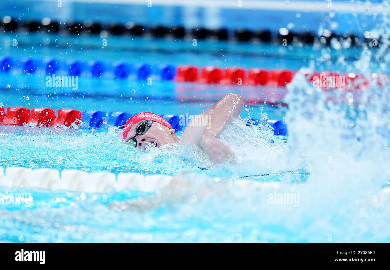 Great Britain's Brock Whiston in action during the Women's 200m ...