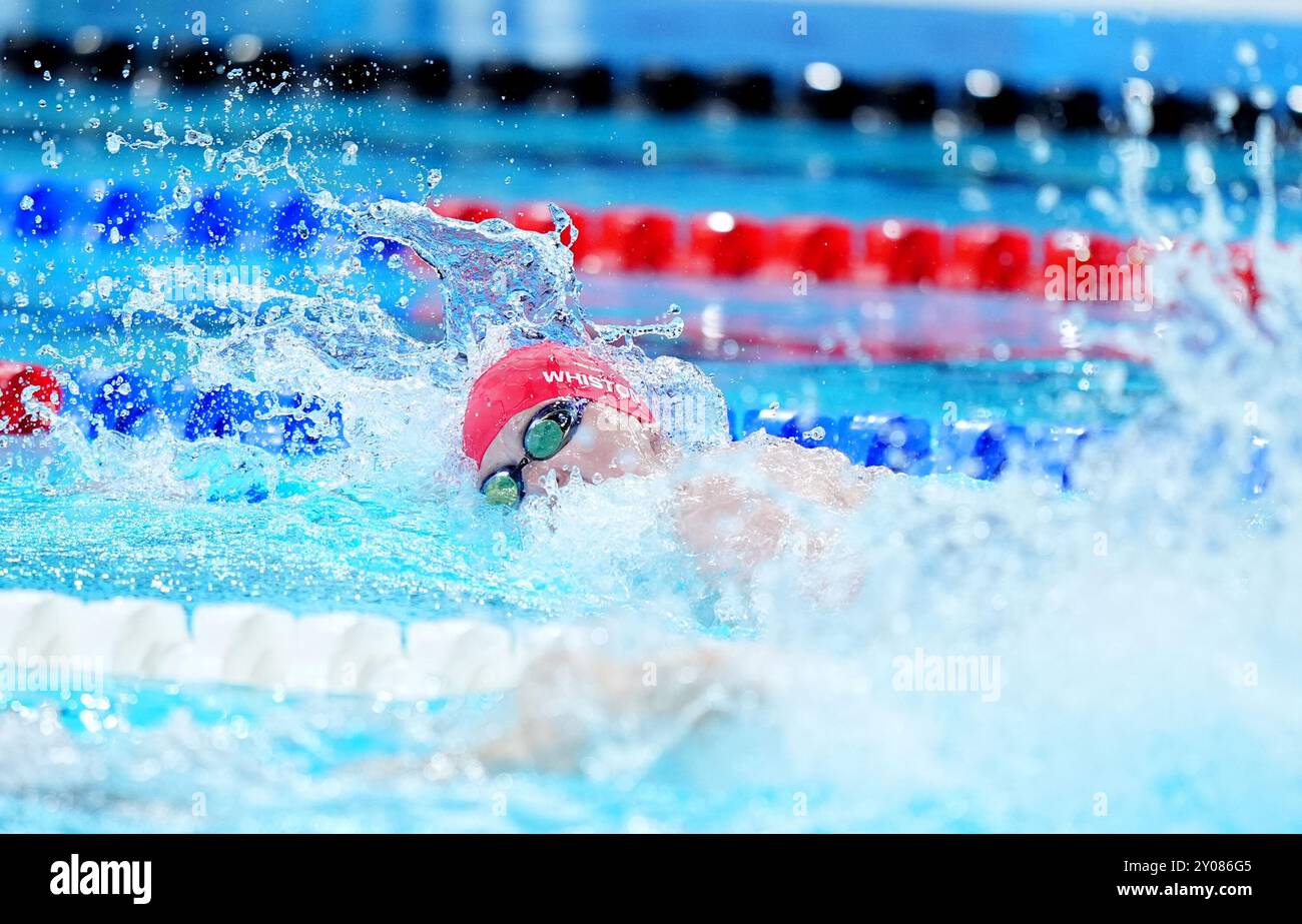 Great Britain's Brock Whiston in action during the Women's 200m ...