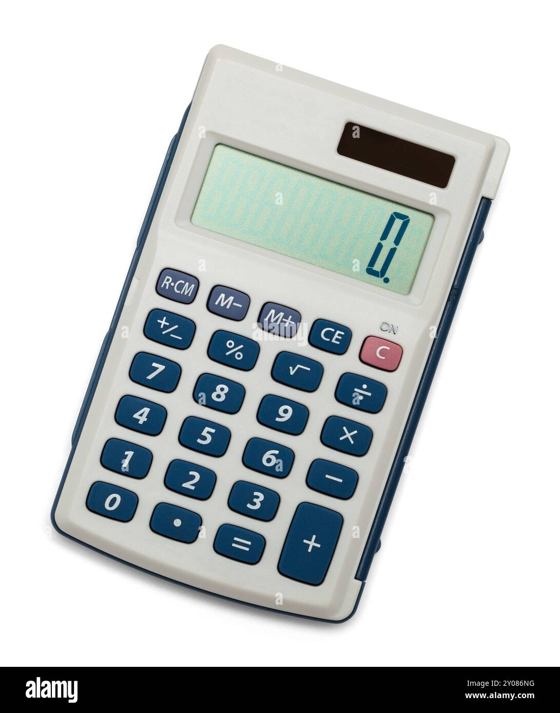 Small Solar Calculator Cut Out on White Stock Photo - Alamy
