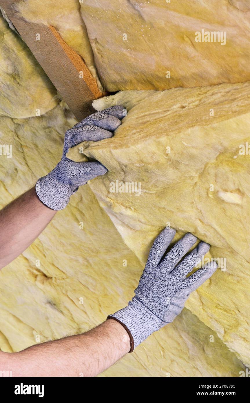 Mineral wool, mineral rock wool 01 Stock Photo - Alamy