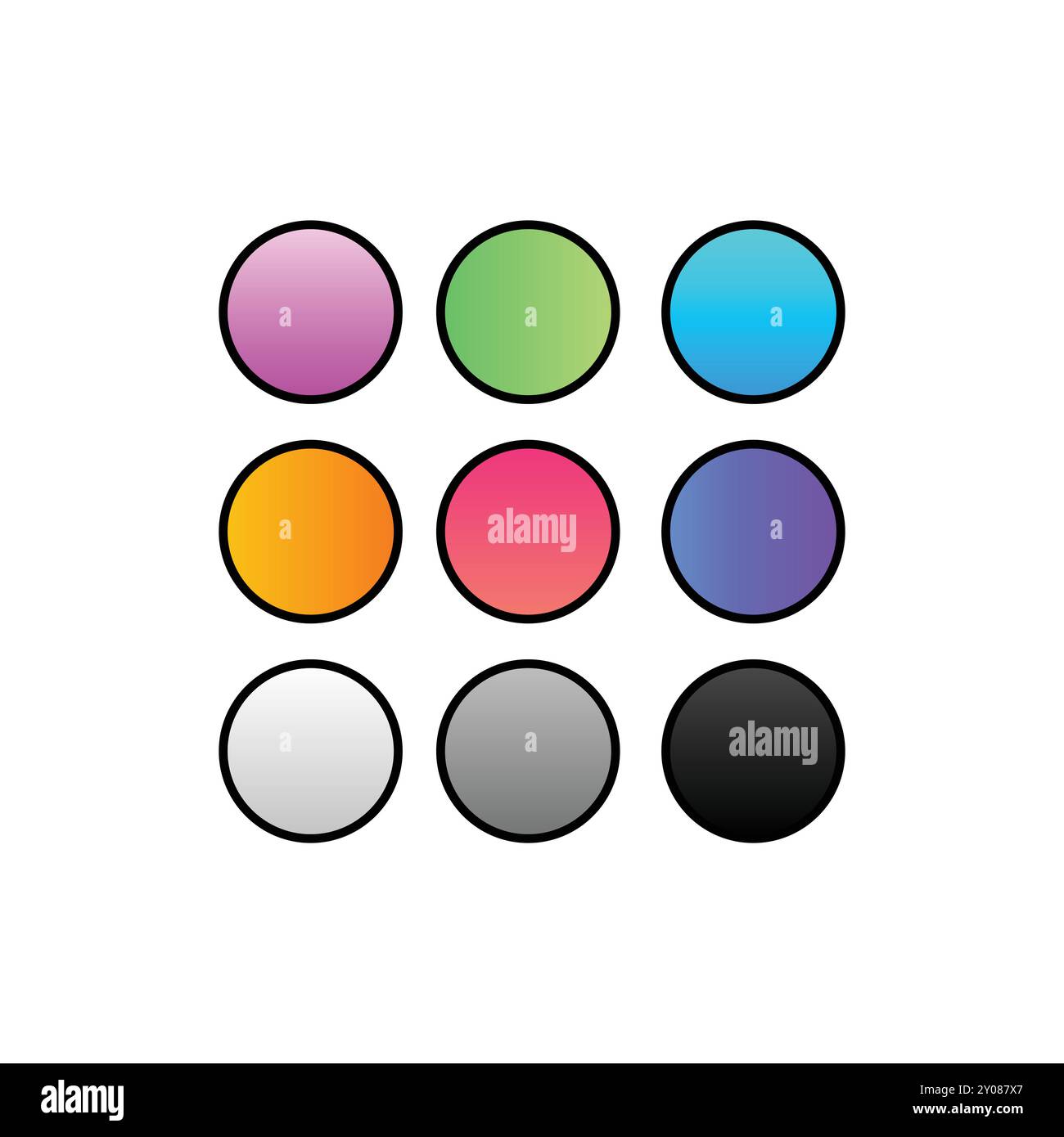Gradient Color Palette Swatch Icon - Design and Art Color Scheme Stock Vector Image & Art - Alamy