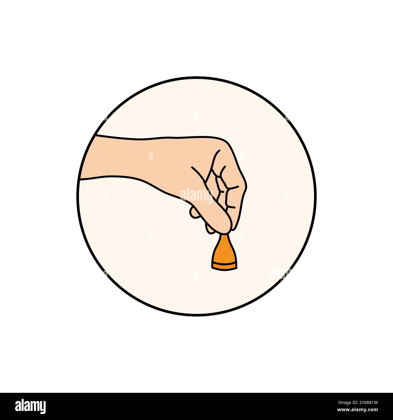 Hand Holding Bell Vector - Notification and Alert Symbol Stock Vector ...