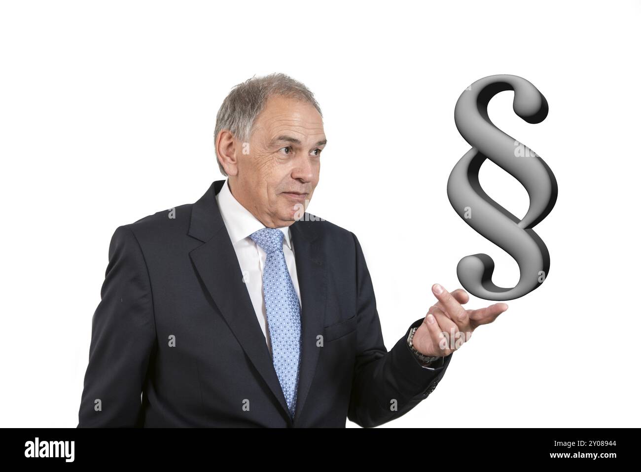 Man as a civil servant, representative, lawyer or salesman with ...