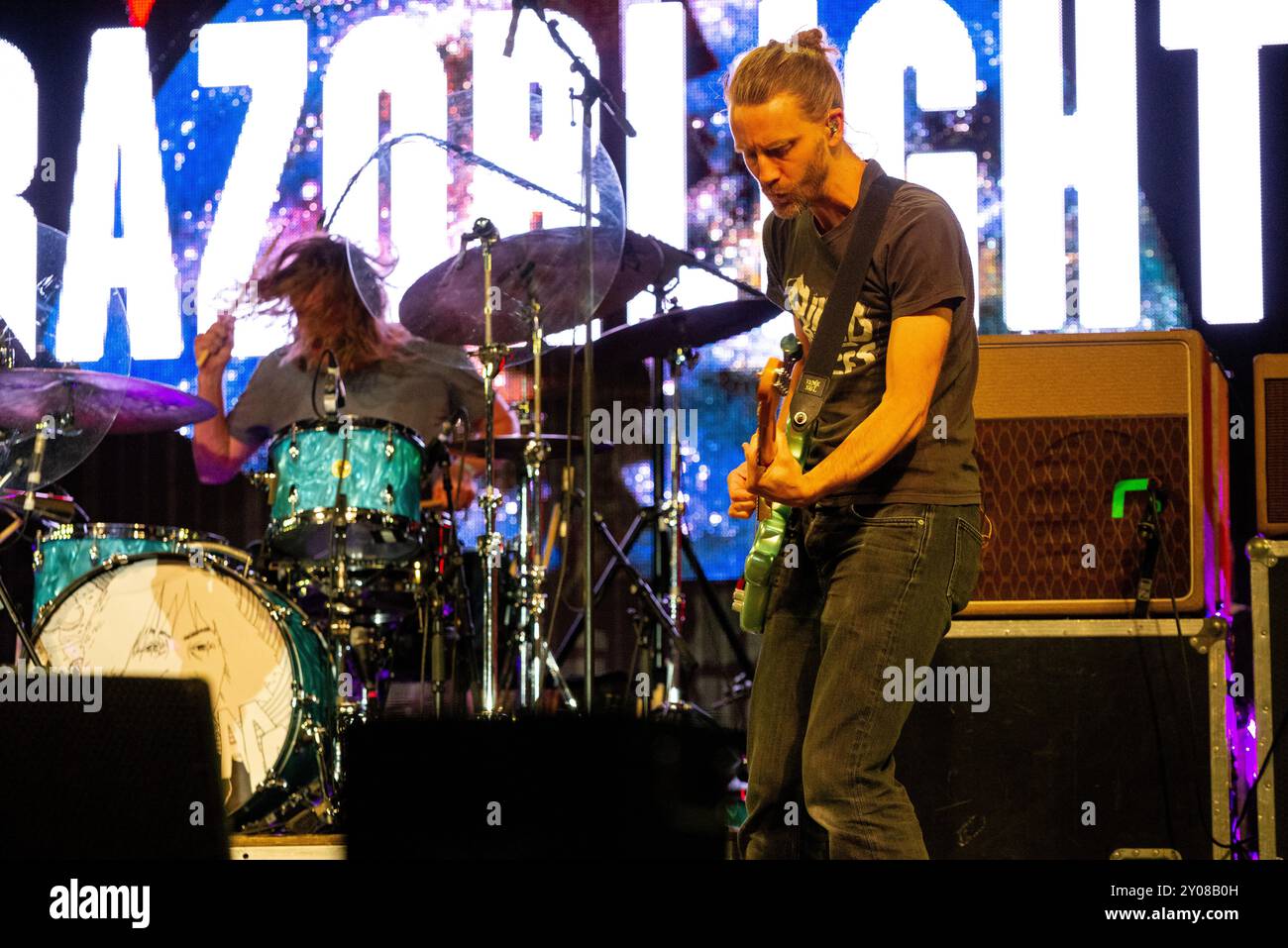 Nottingham, UK, 30 August 2024. Andy Burrows and Carl Dalemo of ...