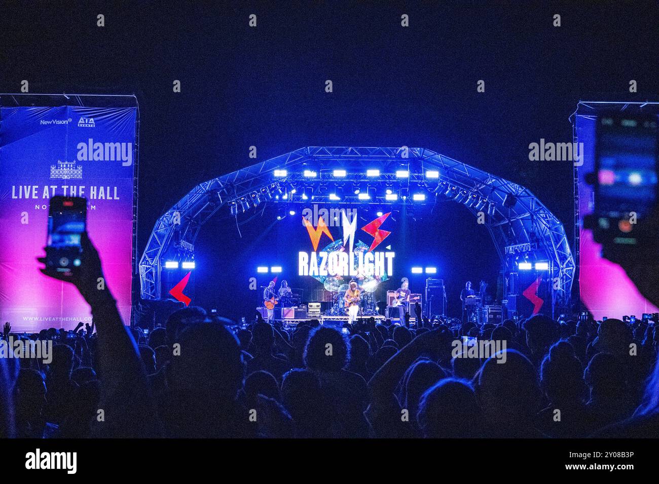 Nottingham, UK, 30 August 2024. Razorlight performing on stage at Live ...