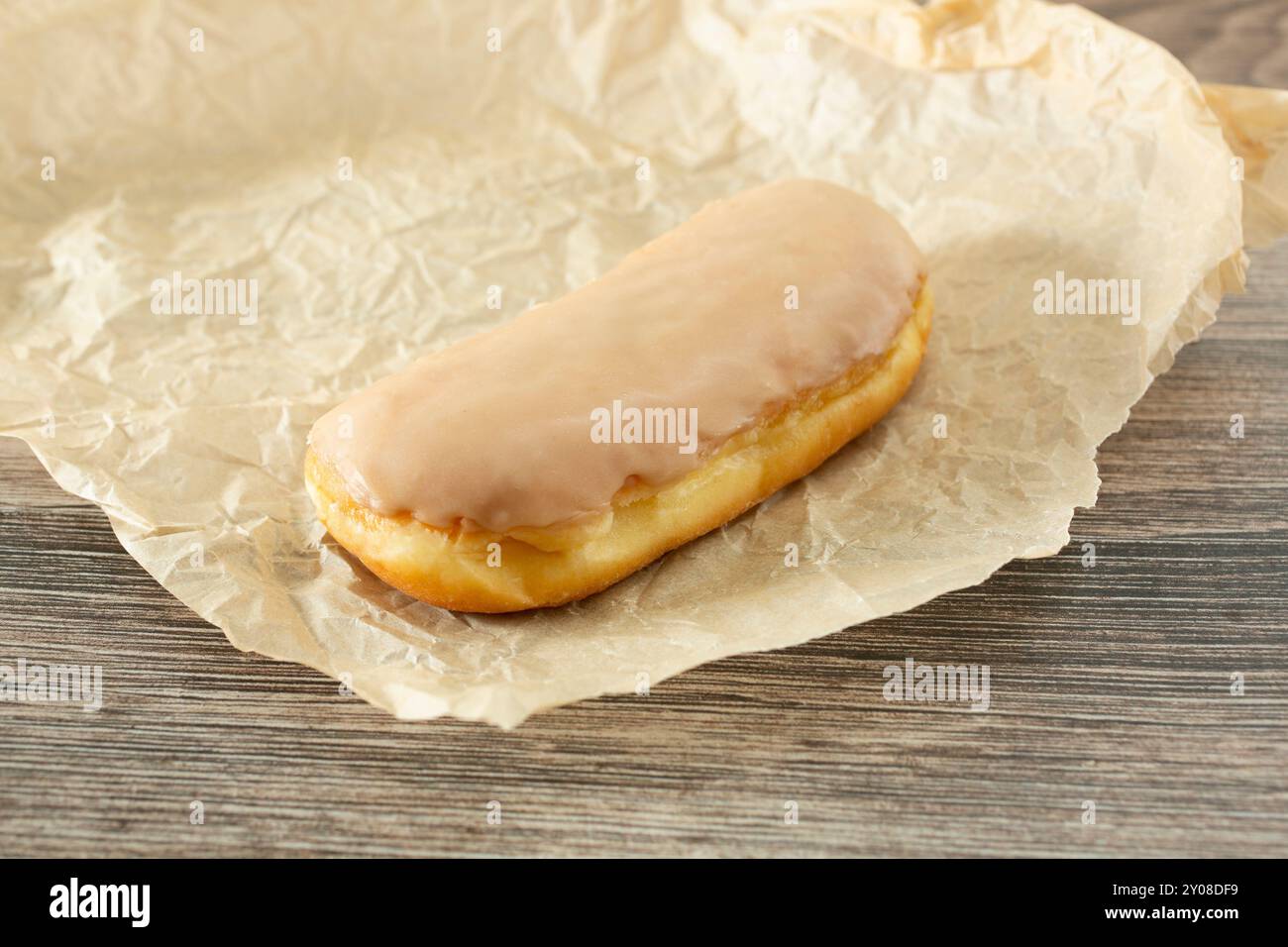 A view of a maple bar donut Stock Photo - Alamy