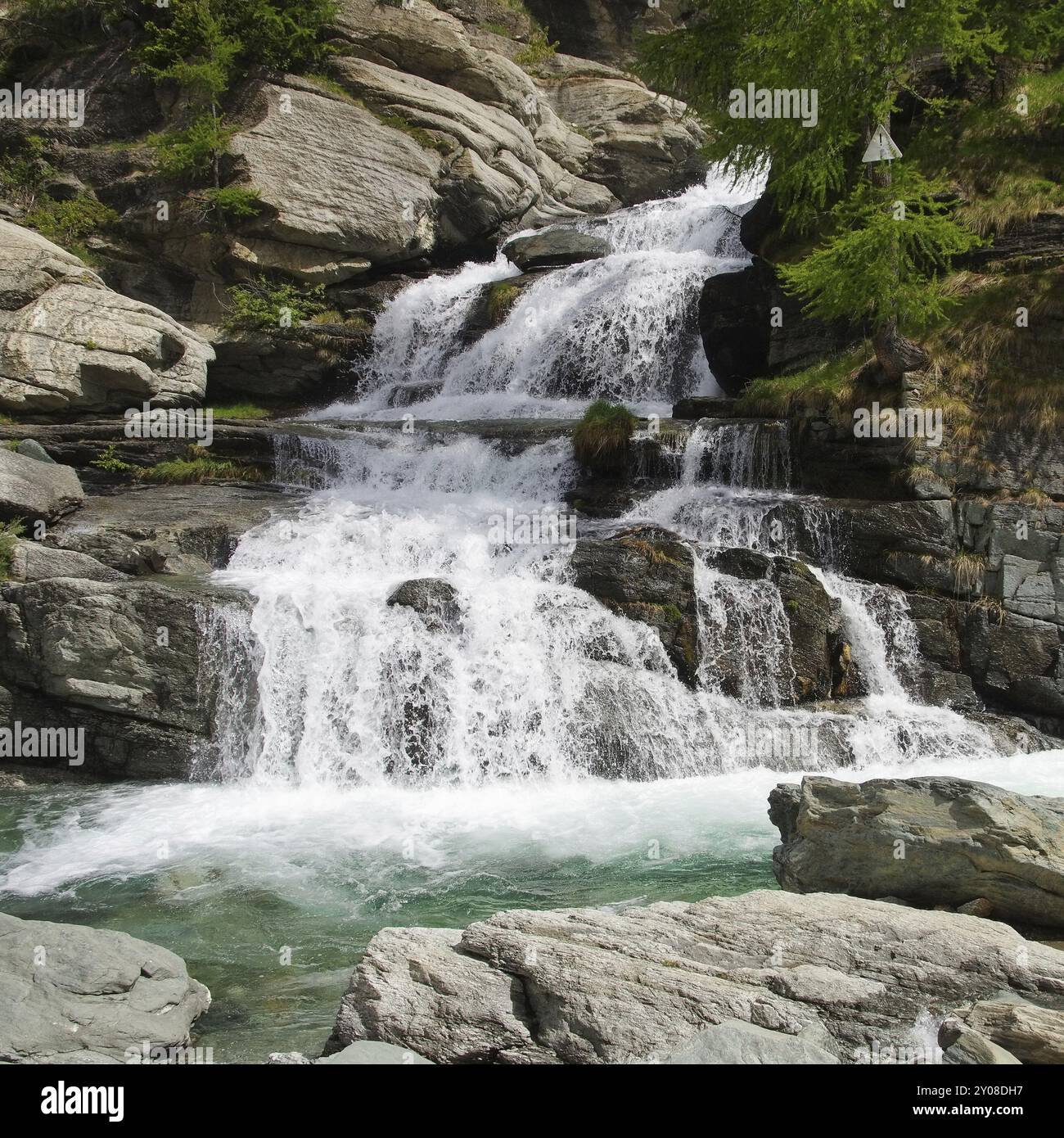 Lillaz waterfalls aosta valley hi-res stock photography and images - Alamy