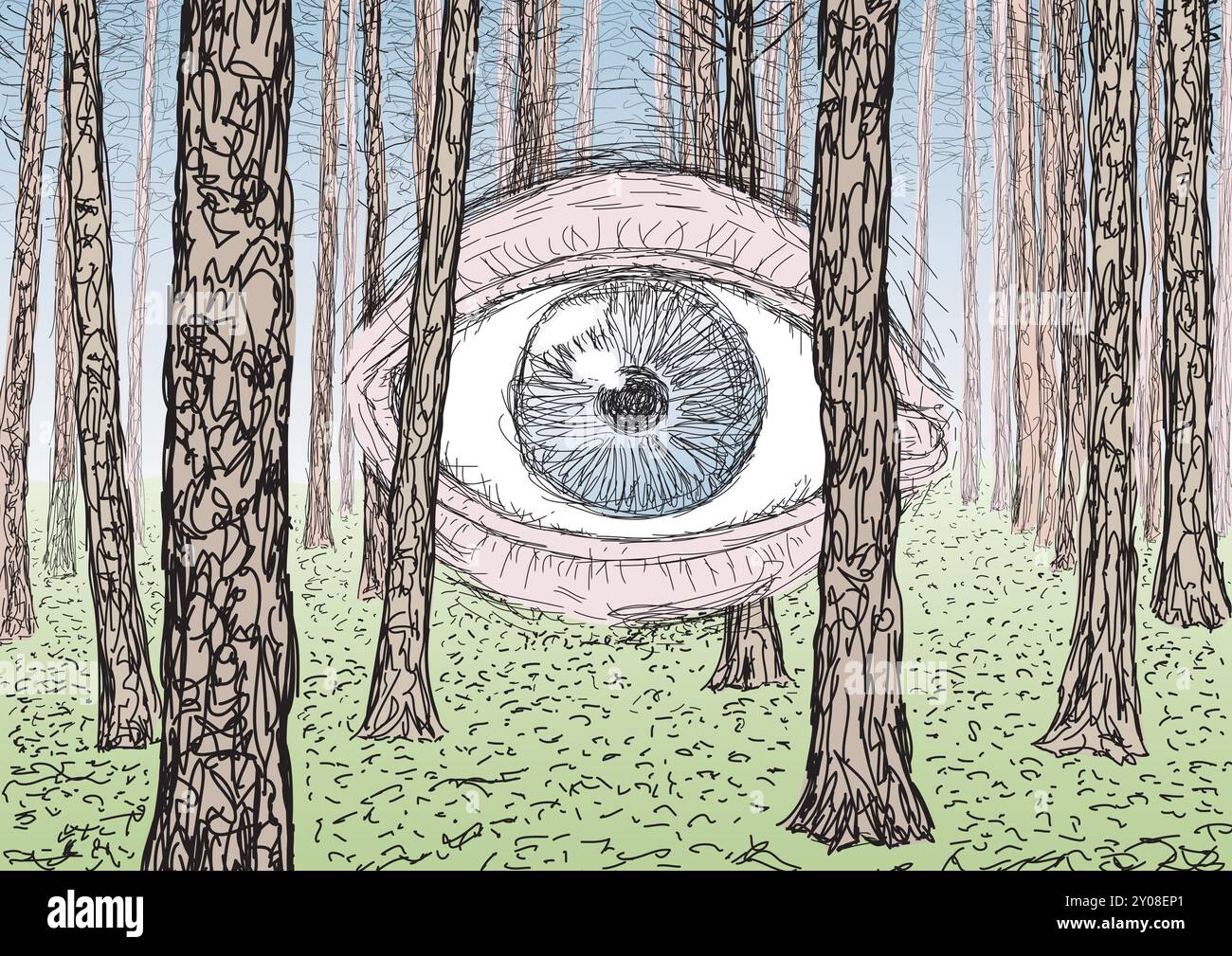 Human environment tangled Stock Vector Images - Alamy