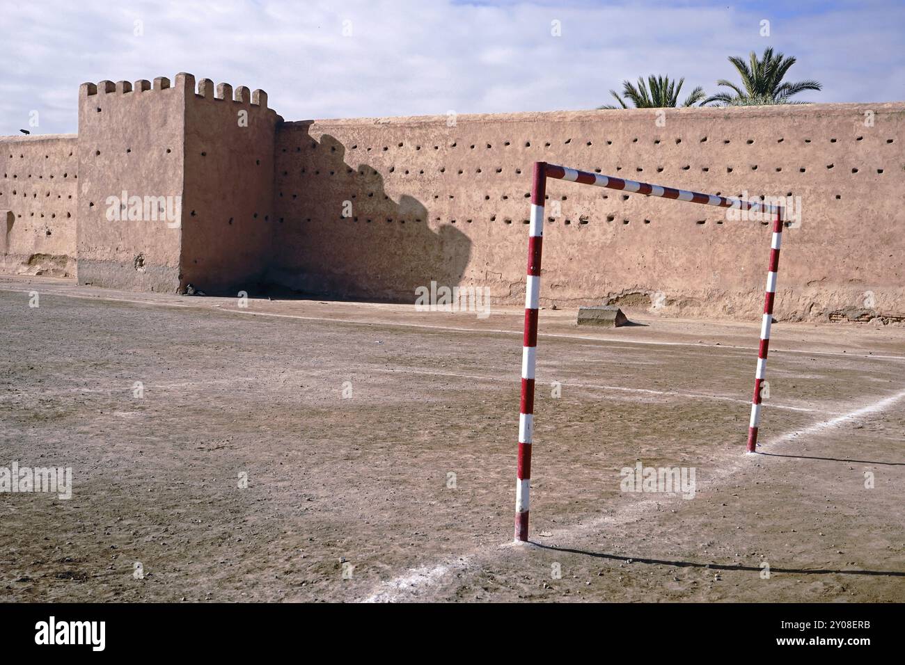 Bussball court at the city wall Stock Photo - Alamy