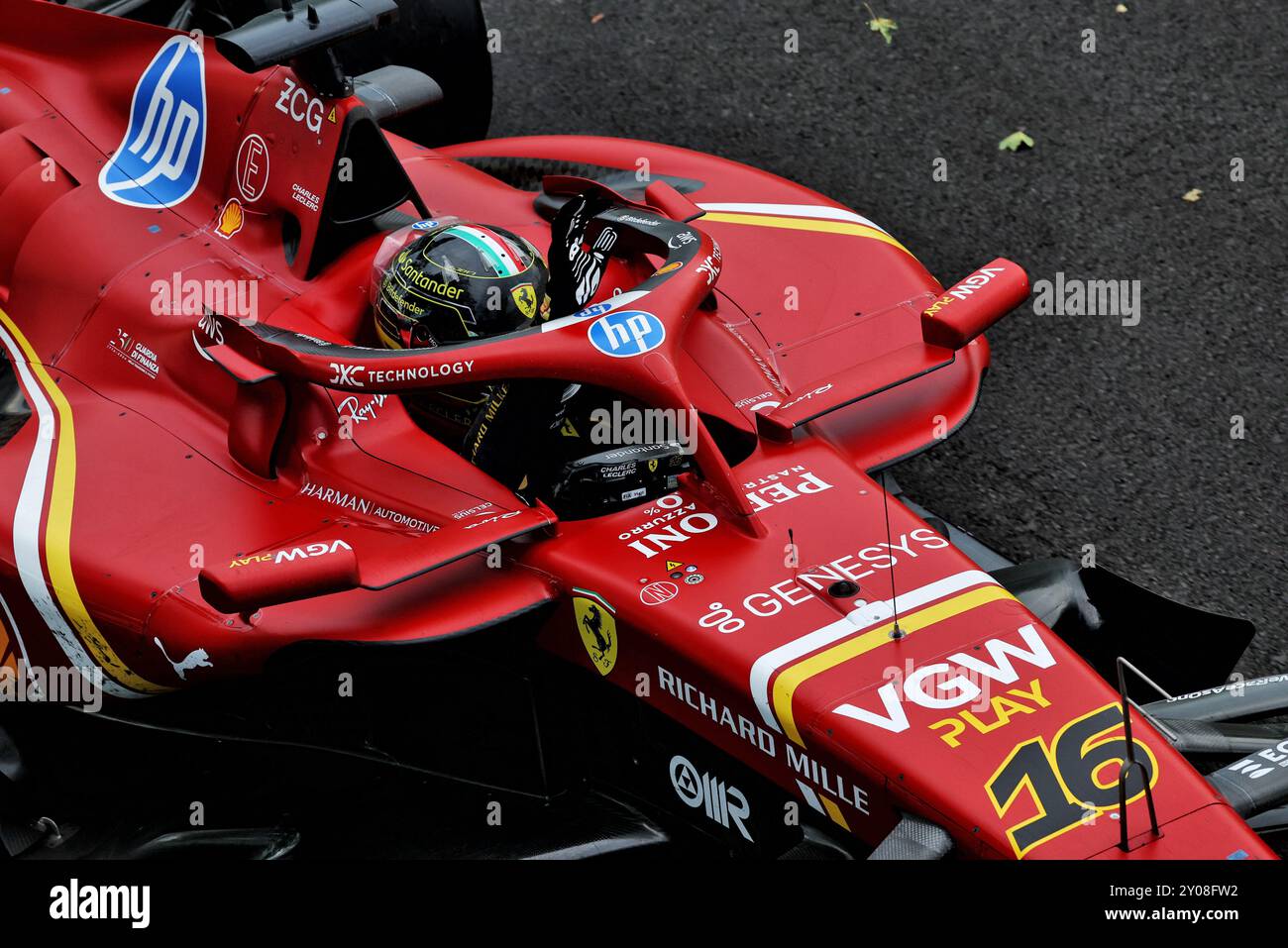 Monza, Italy. 01st Sep, 2024. Race winner Charles Leclerc (MON) Ferrari ...