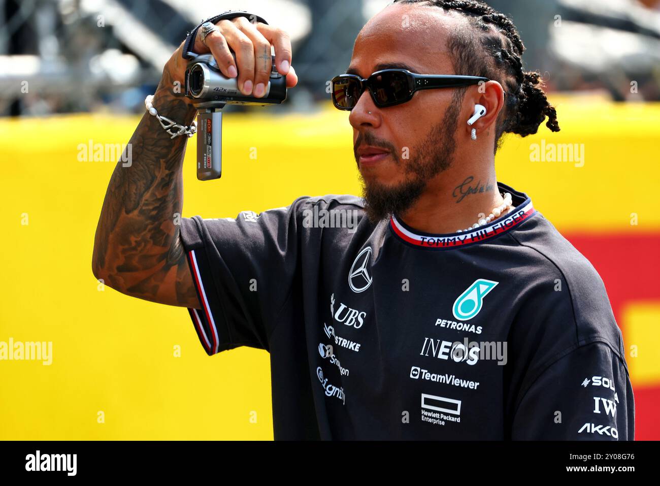 Monza, Italy. 01st Sep, 2024. Lewis Hamilton (GBR) Mercedes AMG F1 on ...