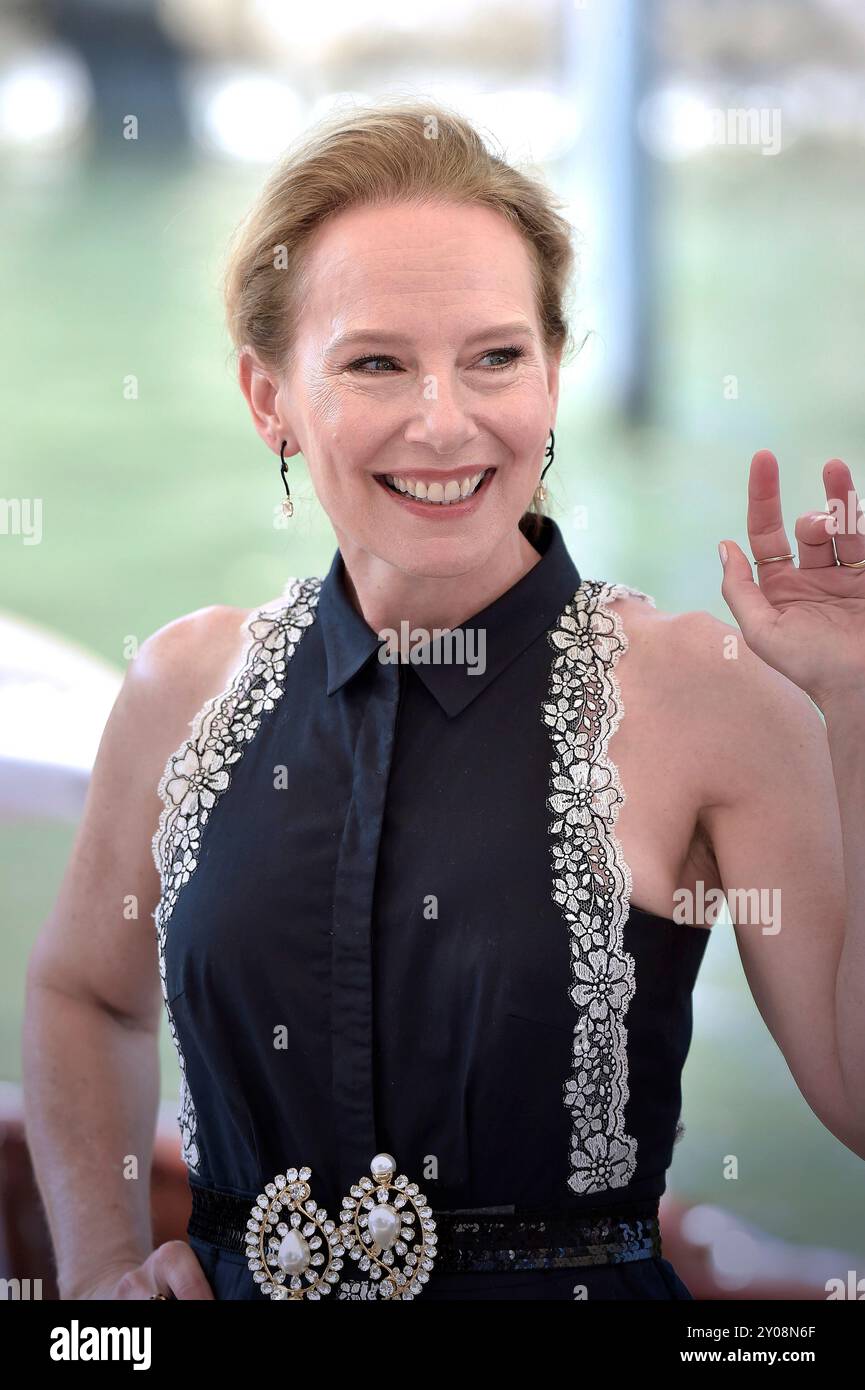 Venice, Italy. 01st Sep, 2024. VENICE, ITALY - SEPTEMBER 01:Amy Ryan ...