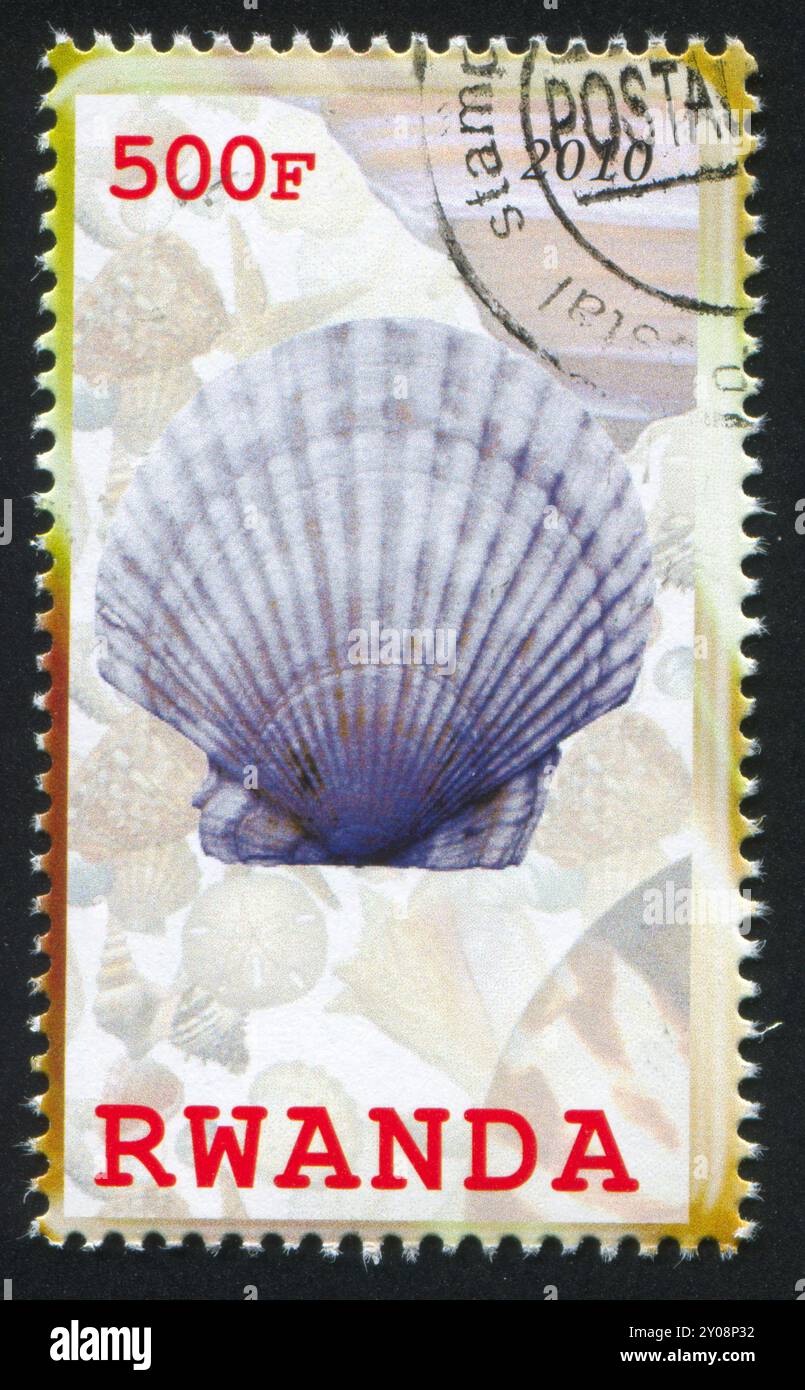 RWANDA - CIRCA 2010: stamp printed by Rwanda, shows Shell, circa 2010 ...