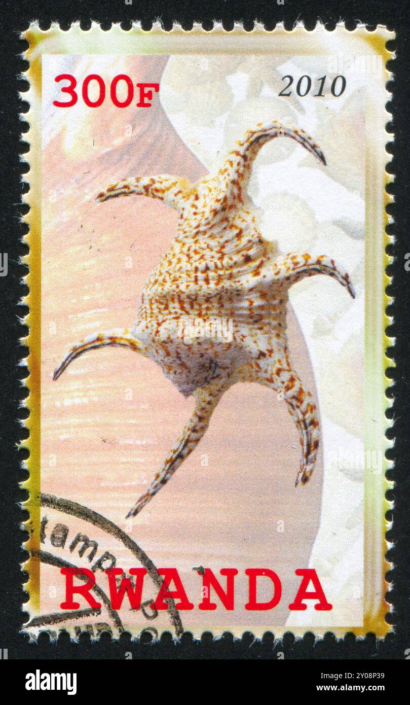 RWANDA - CIRCA 2010: stamp printed by Rwanda, shows Shell, circa 2010 ...