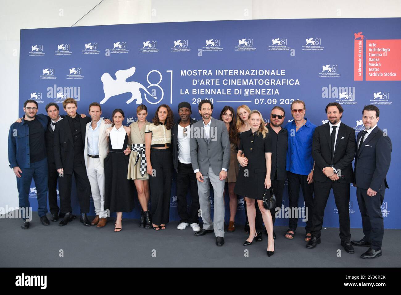 Joe Alwyn, Alessandro Nivola, Felicity Jones, Stacy Martin, a guest, Isaach De Bankole, Raffey ...