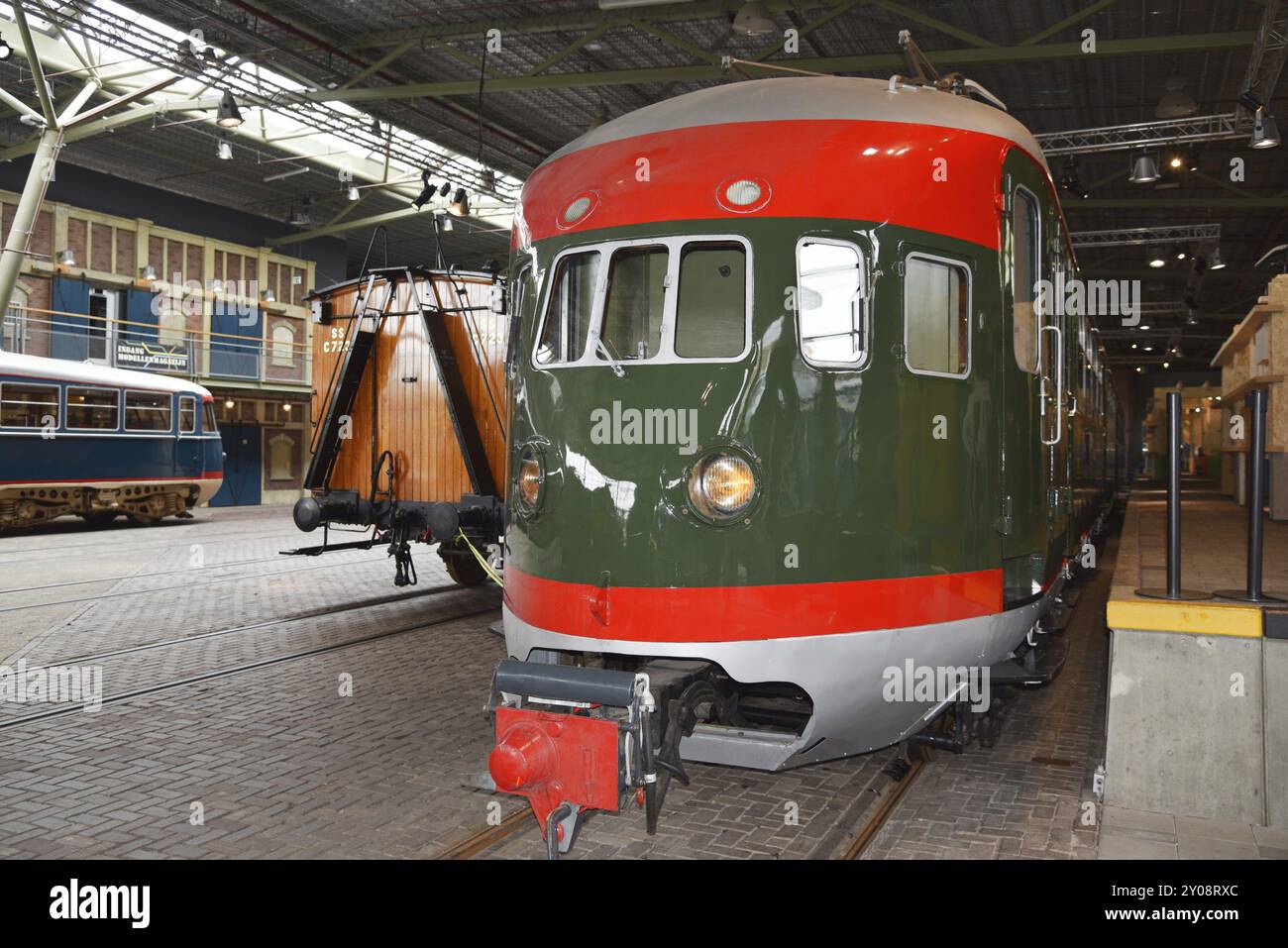 Utrecht, Netherlands. May 2023. Old dutch trains at the Railroad museum ...