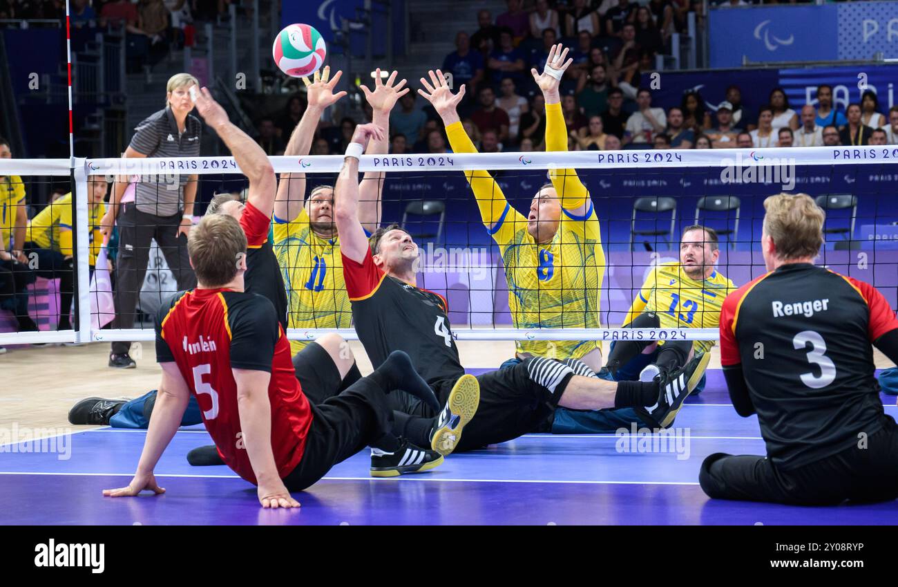 Paris, France. 01st Sep, 2024. Paralympics, Paris 2024, sitting ...