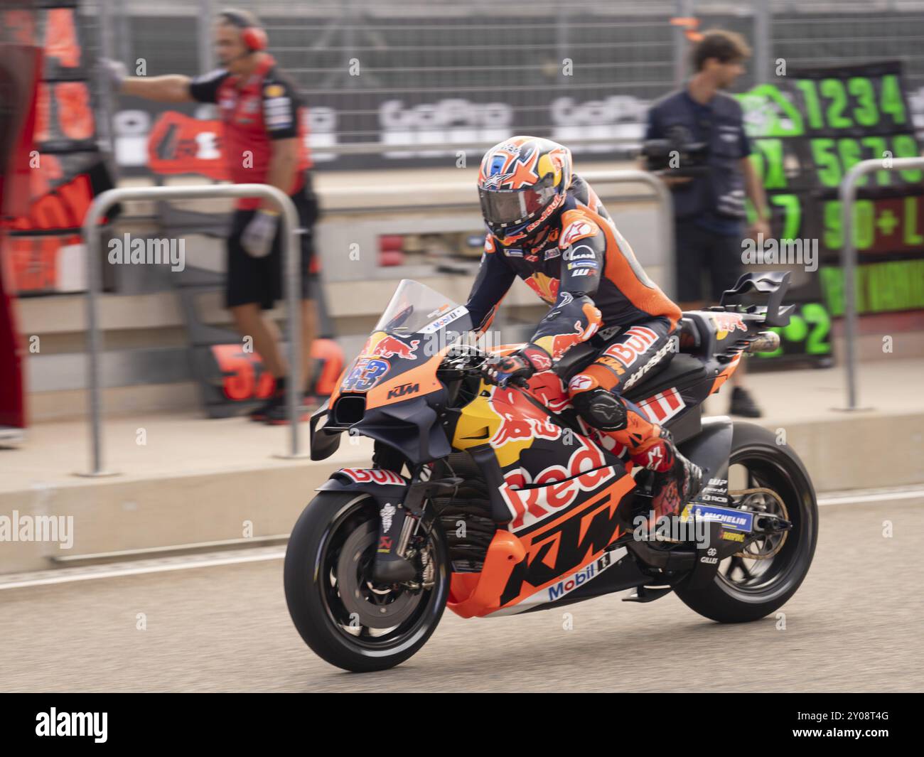 43 Jack Miller (Aus-Red Bull KTM Factory Racing) during the Moto Grand ...