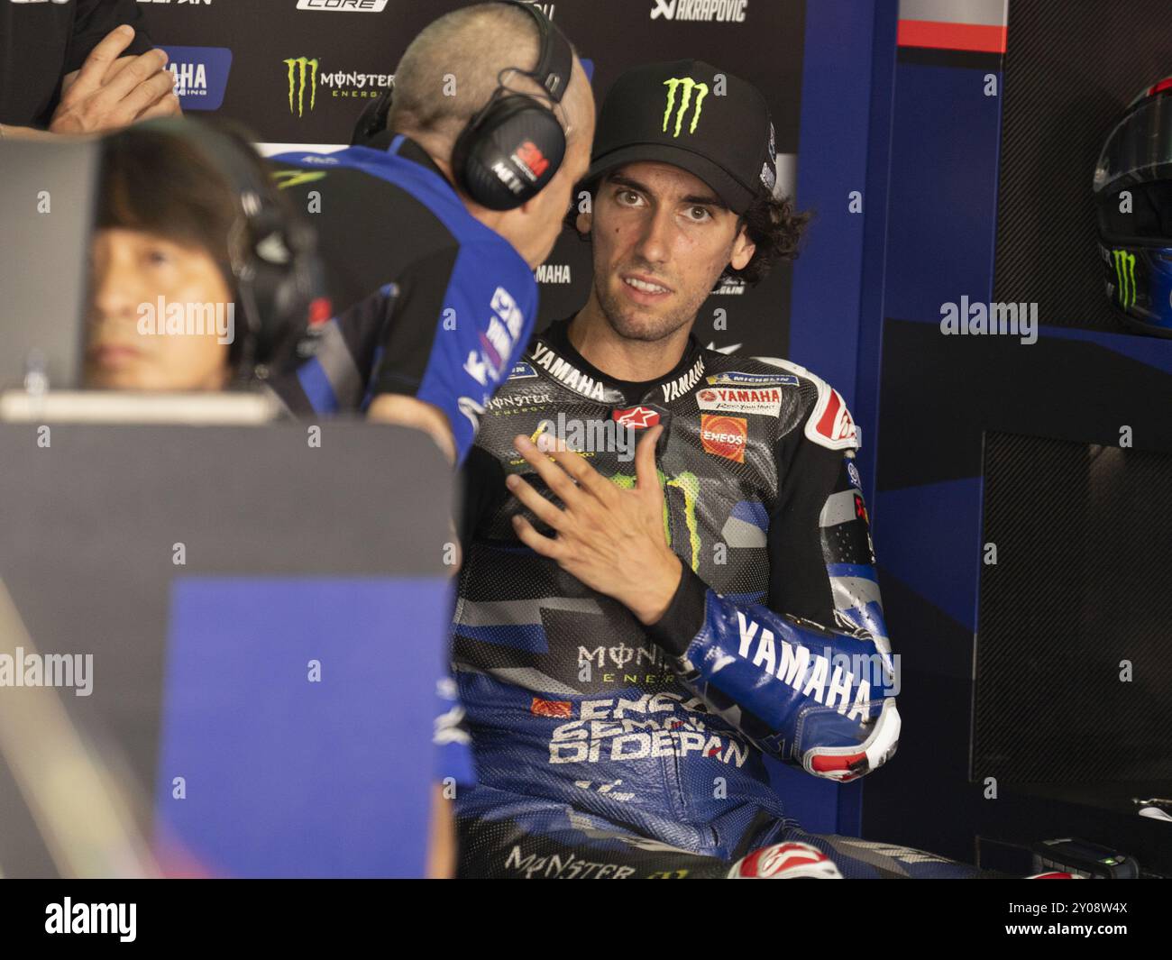 42 Alex Rins (Spa-Monster Energy Yamaha MotoGP) during the Moto Grand ...