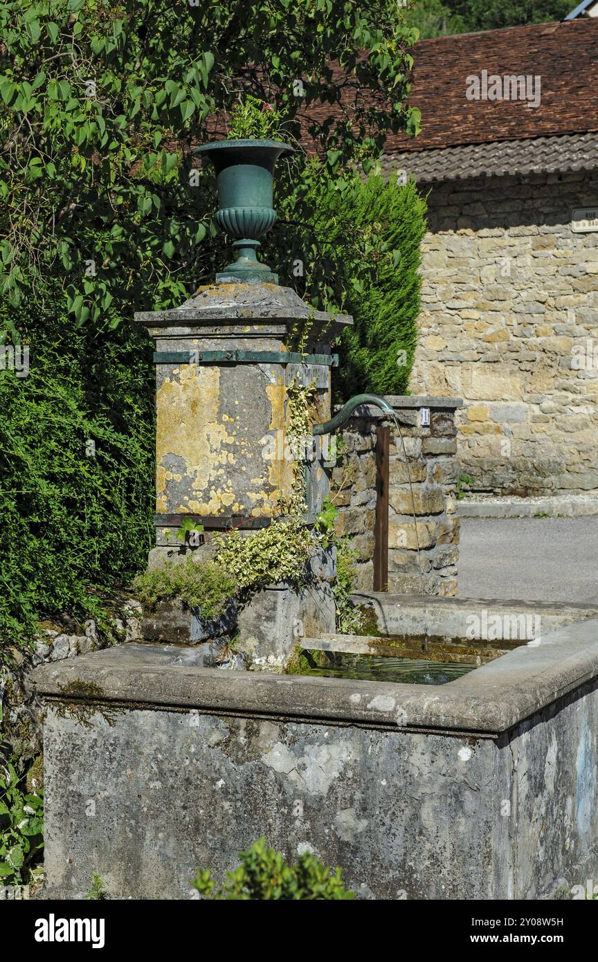 Old historical fountain with curved tap Water spout for permanent ...