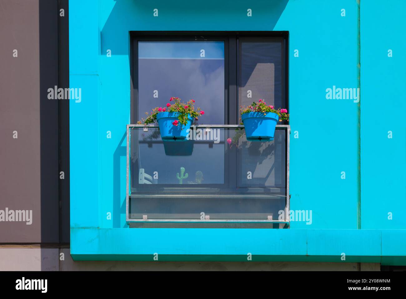 Elements of architectural decorations of buildings, modern windows ...